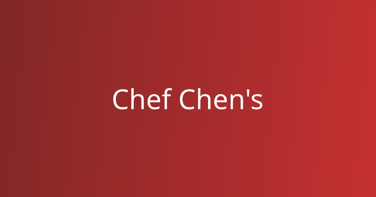 Best Chinese in Redwood City, CA | Chef Chen's | Order Online
